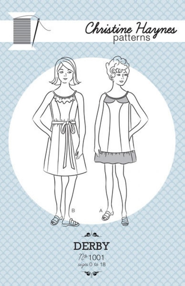 Christine Haynes Sewing Pattern Derby Dress Women 0-18 Dresses ...