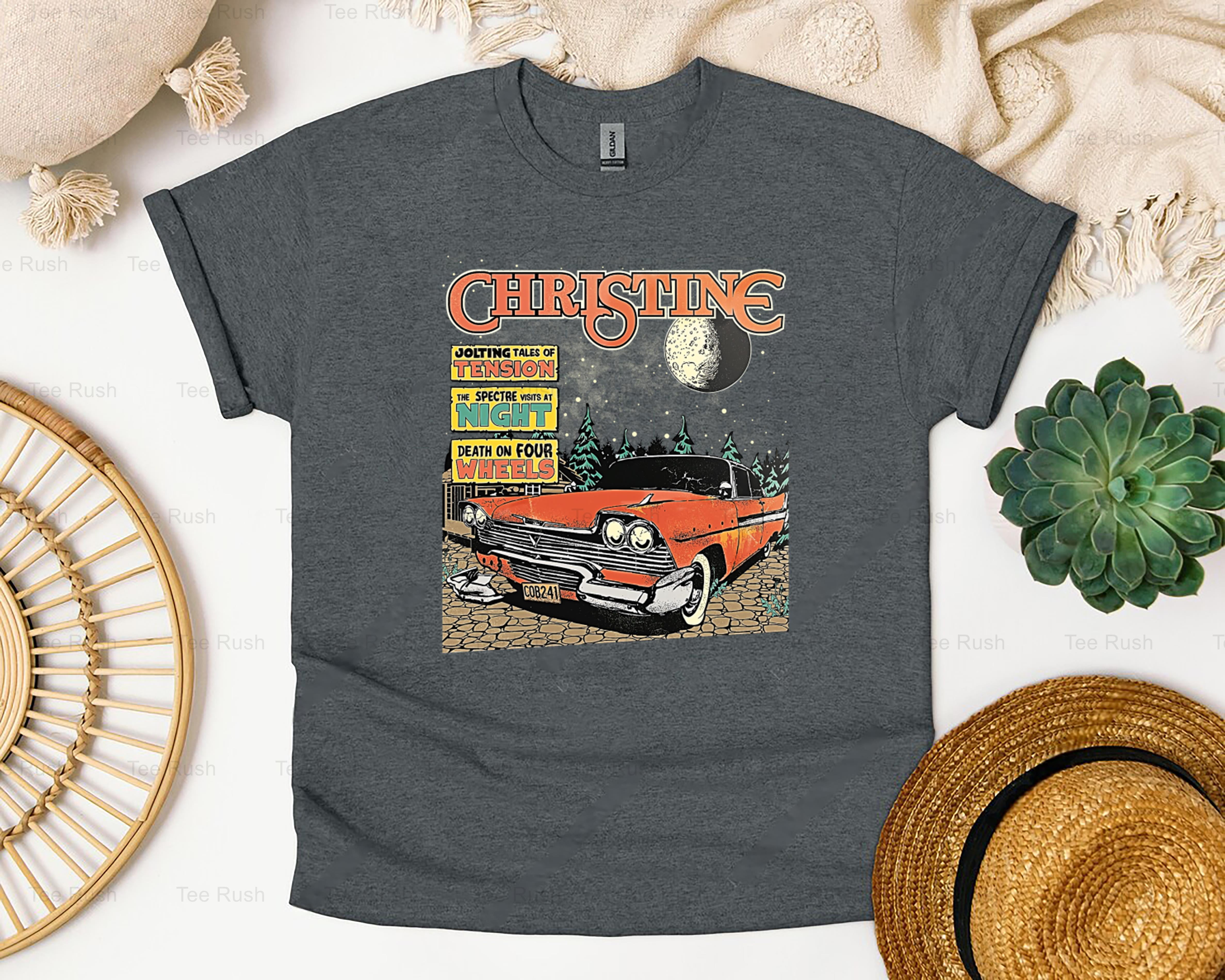 Christine Stephen King Horror Movie Plymouth Fury Car Leigh,T-Shirt, SW ...