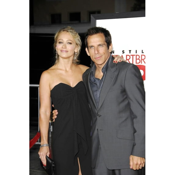 Christine Taylor Ben Stiller At Arrivals For Premiere Of The Heartbreak ...