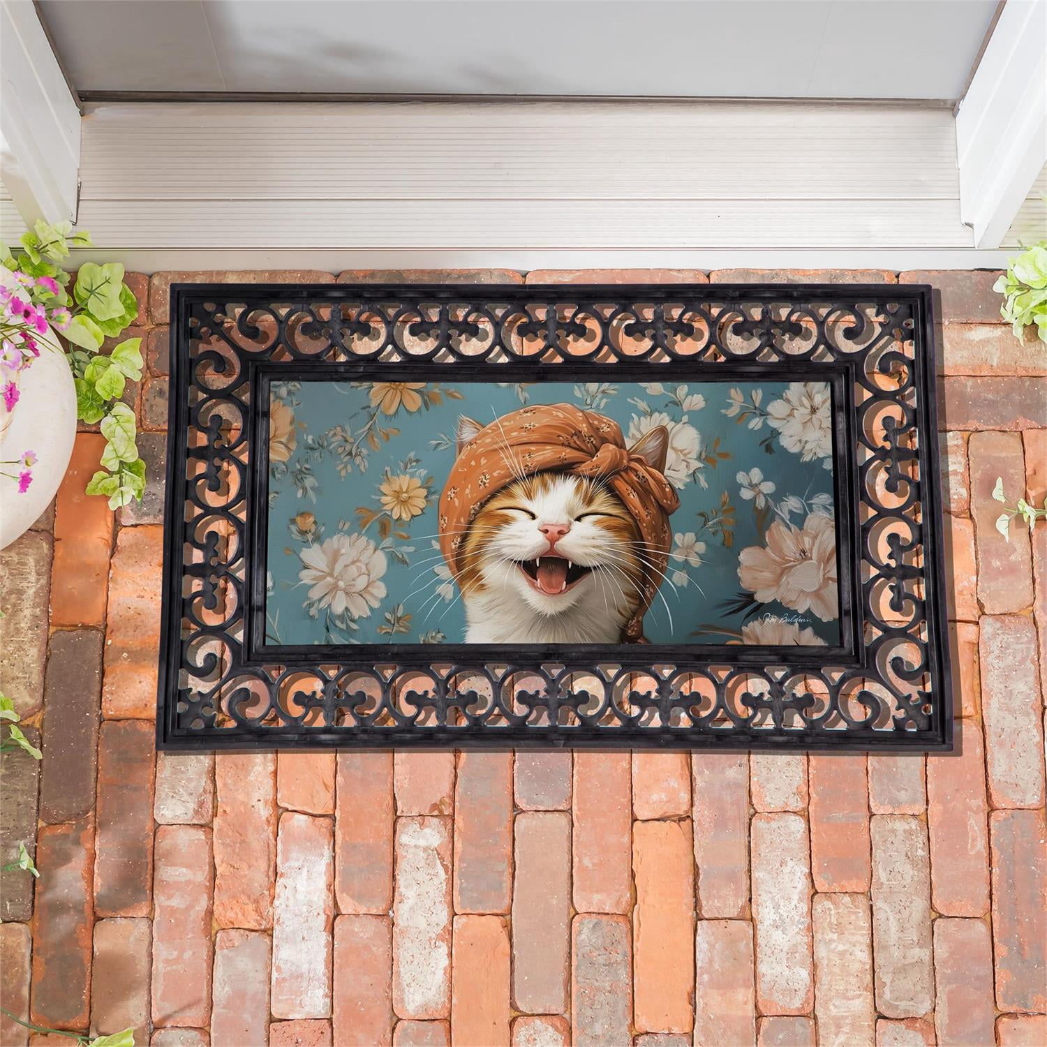 Christine The Joyful Cat Sassafras Switch Mat - Walmart.com