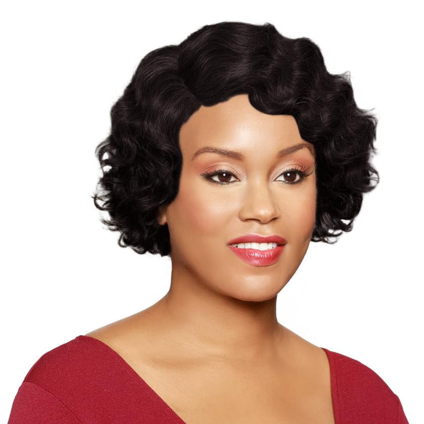 Christine Wig Color 2 - Foxy Silver Wigs Short Fingerwave Wavy Fusion ...