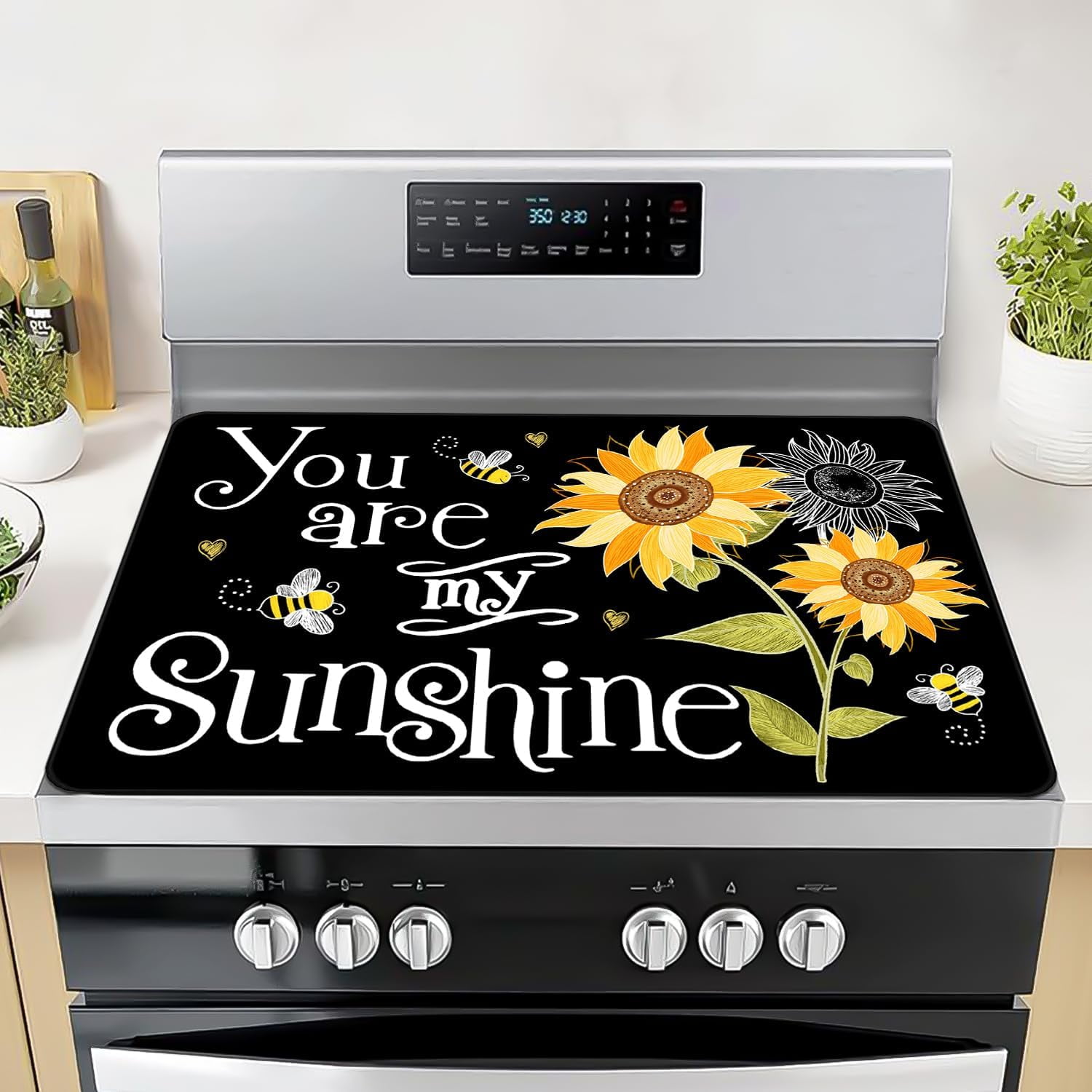 Christma Stove Top Covers for Electric Stove, You Are My Sunshine Fall ...