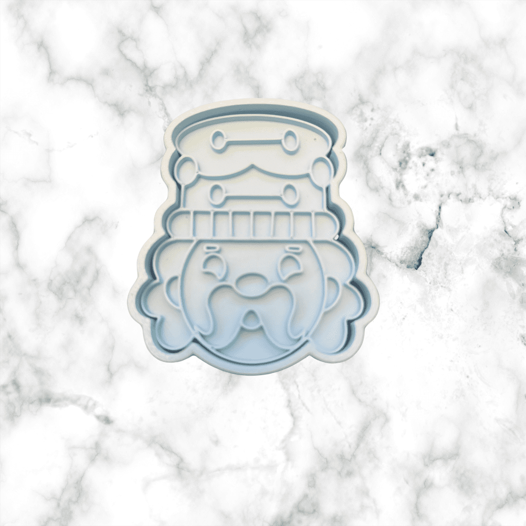 Christman Nut Cracker Faces 3.5 Cookie Cutter and Stamp - Walmart.com