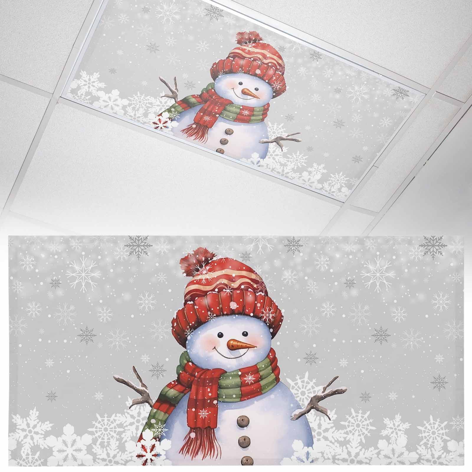 Christmas 1 Piece Snowman with Cap Xmas Snowflake Grey Magnetic ...