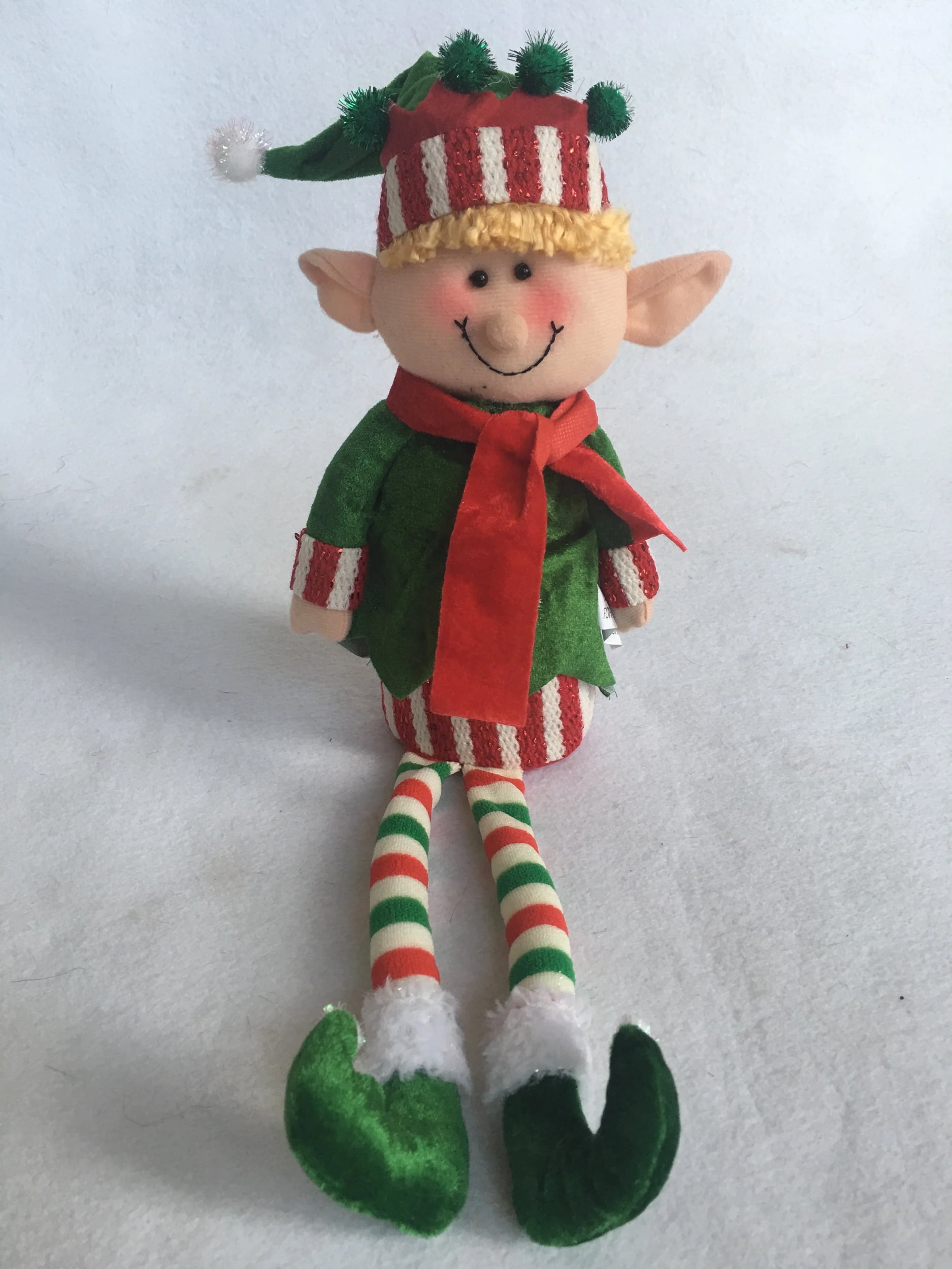 Christmas 10” Sitting Elves with Long Legs - Walmart.com