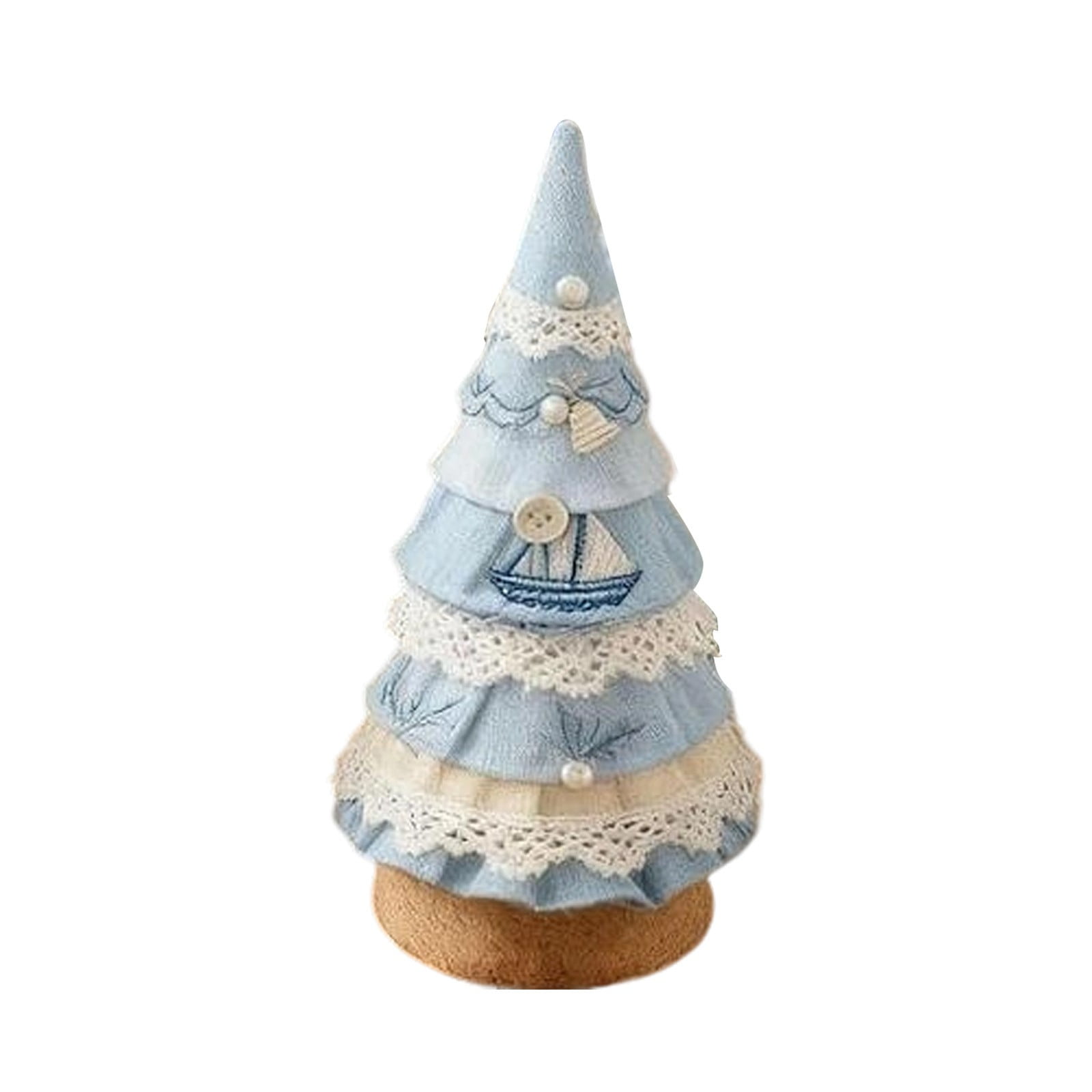 Christmas 10cm Handmade Patchwork Tree Kit - DIY Country Style Fabric ...