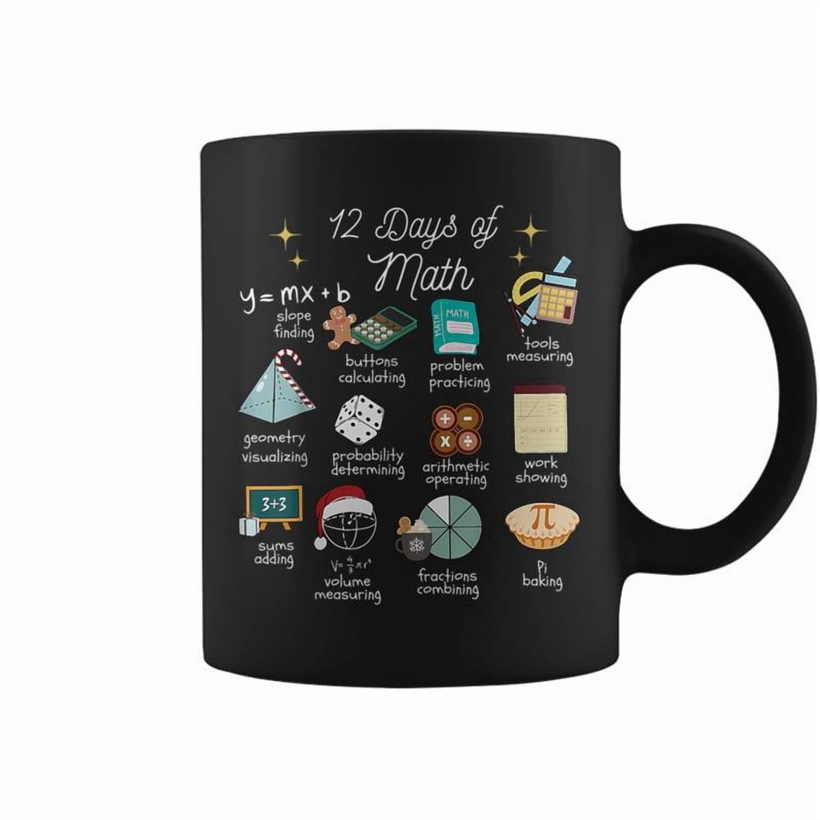 Christmas 12 Days Of Math Math Teacher Xmas Stem Stems Coffee Mugs ...