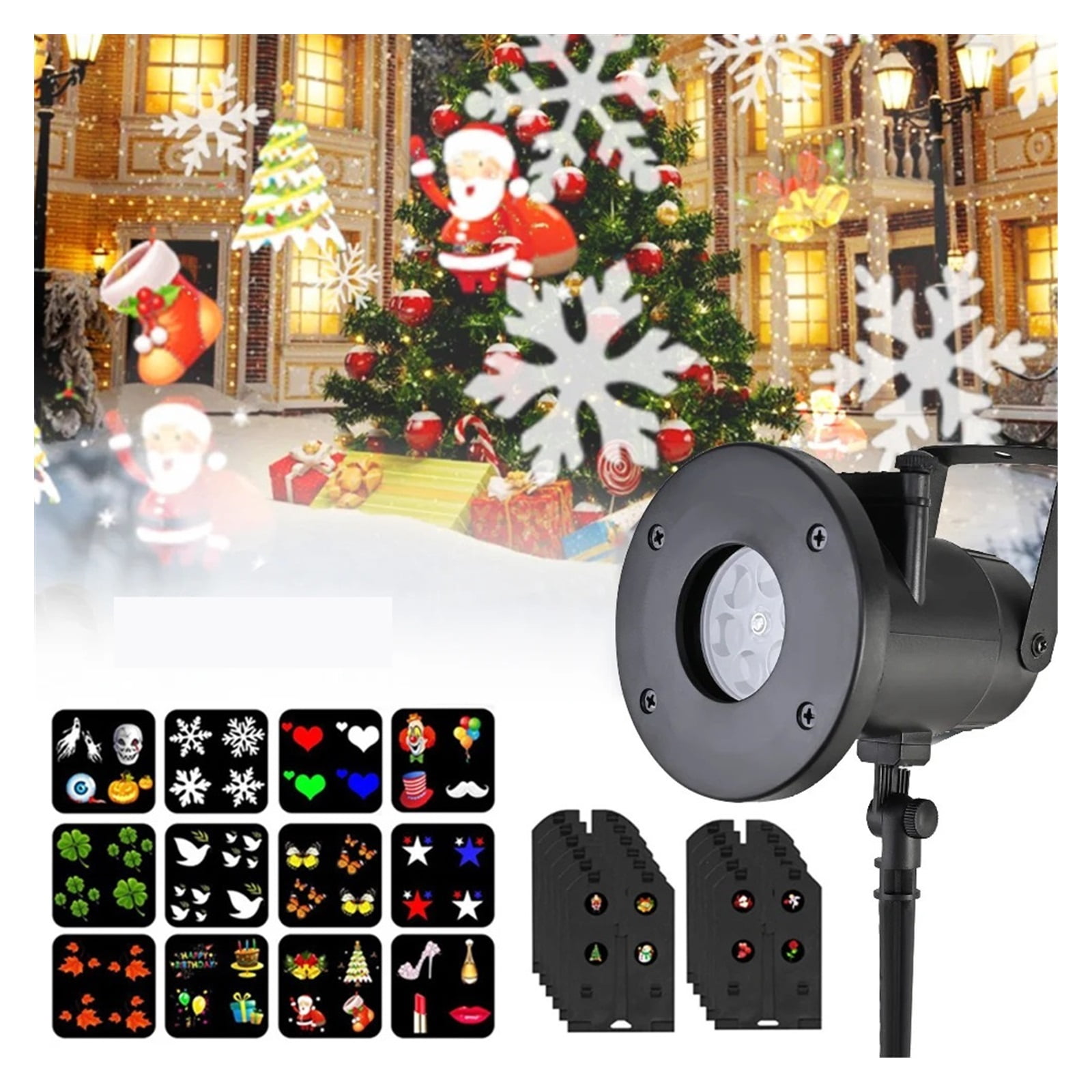 Christmas 12 Pattern Projector Light Led Landscape Waterproof Lamp ...