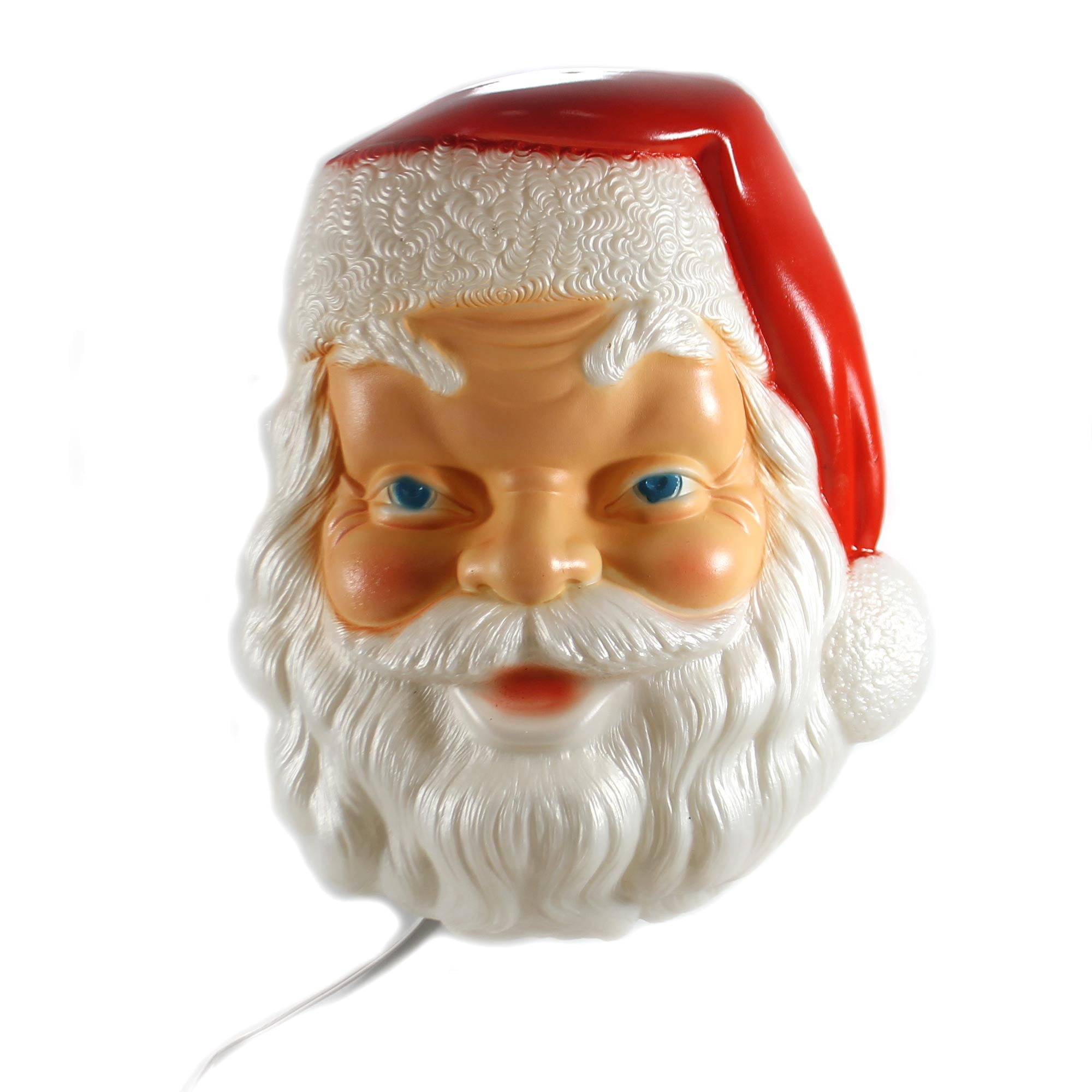 Christmas 17" Santa Face Plastic Indoor/Outdoor Lighted C3410 - Walmart.com
