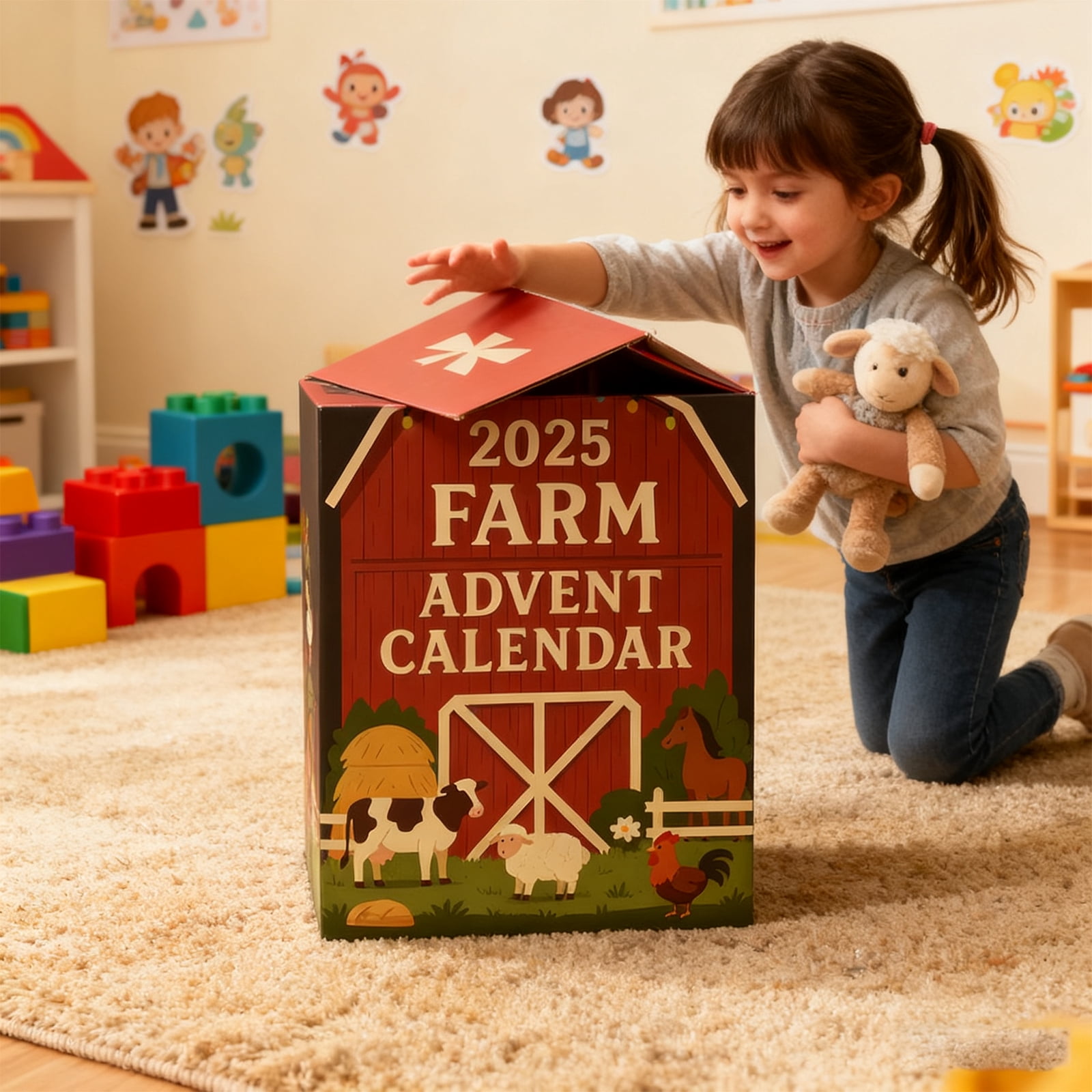 Christmas 2025 Farm Advent Calendar Countdown to Christmas with 24 ...