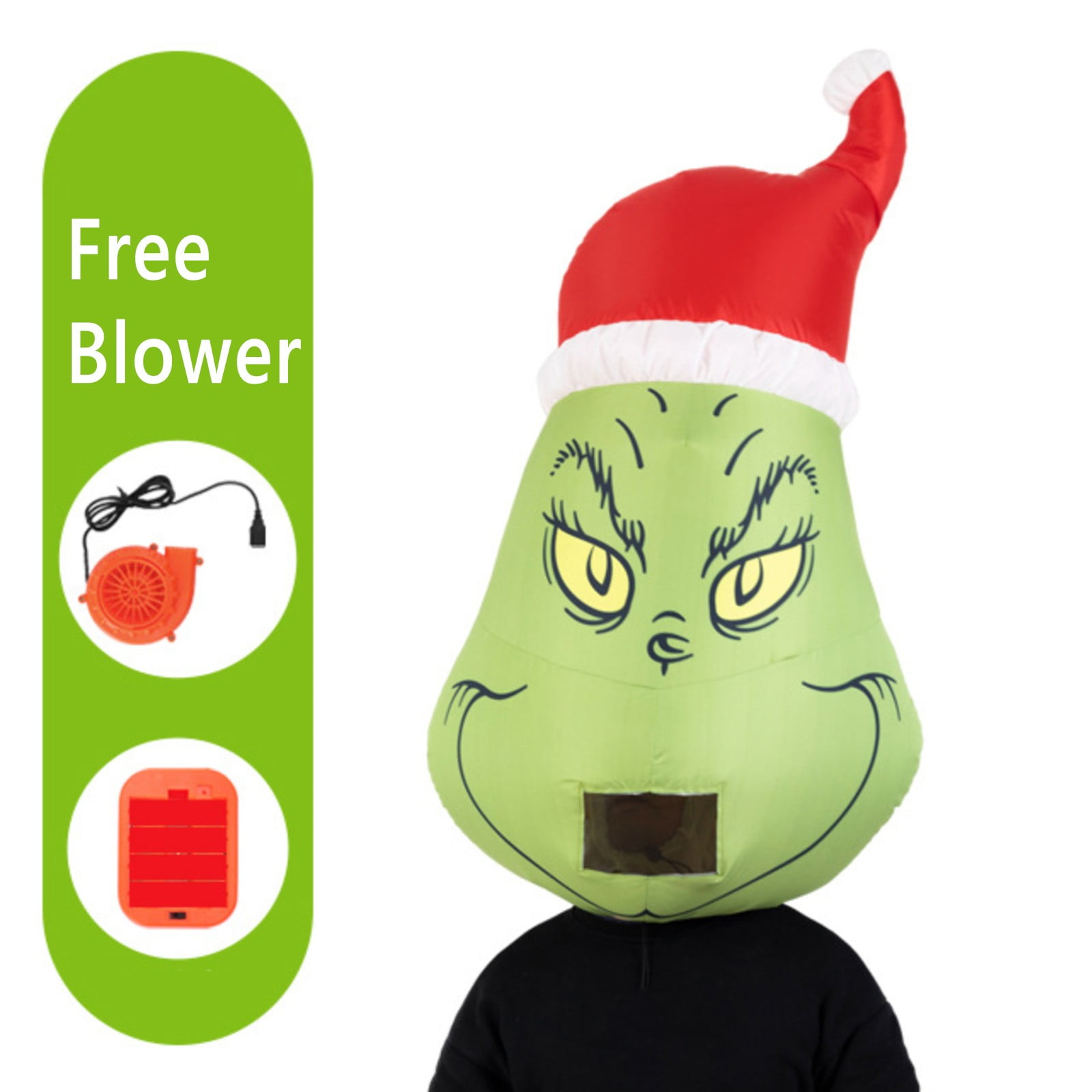 Christmas 2025 Inflatable Headgear, Festive Party Prop with Blower ...