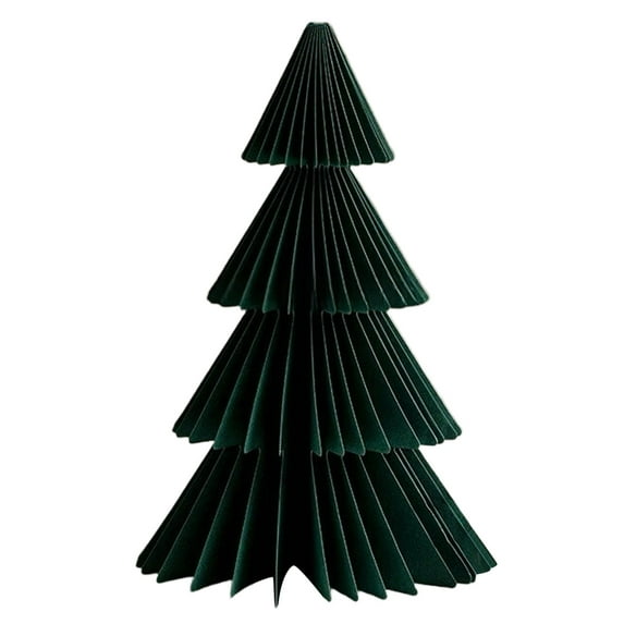 Christmas 20cm 4-Tier Handmade Folded Paper Tree - Pleated Texture ...