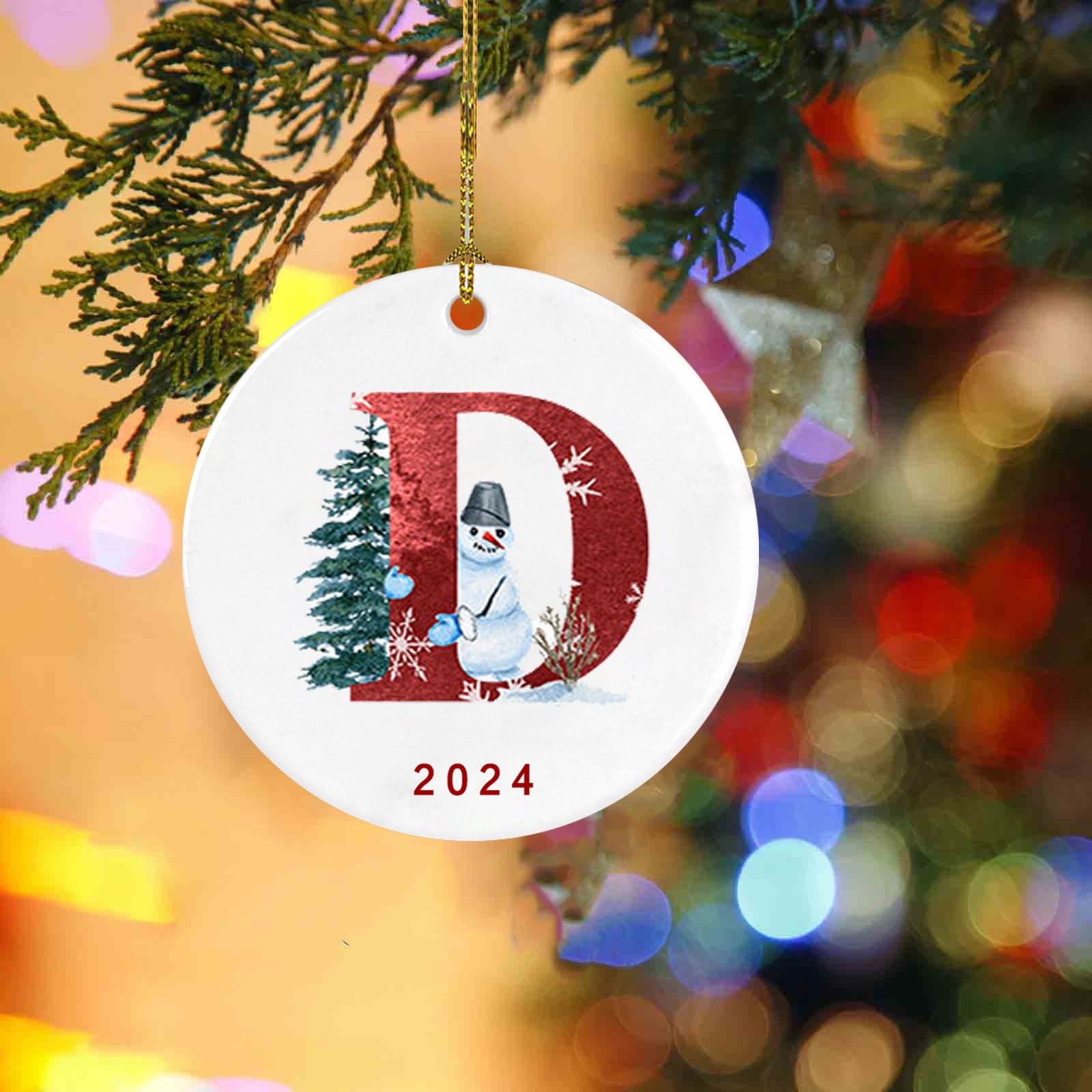 Christmas 26 Letters Pendant,Christmas Letter Ornaments for Tree ...