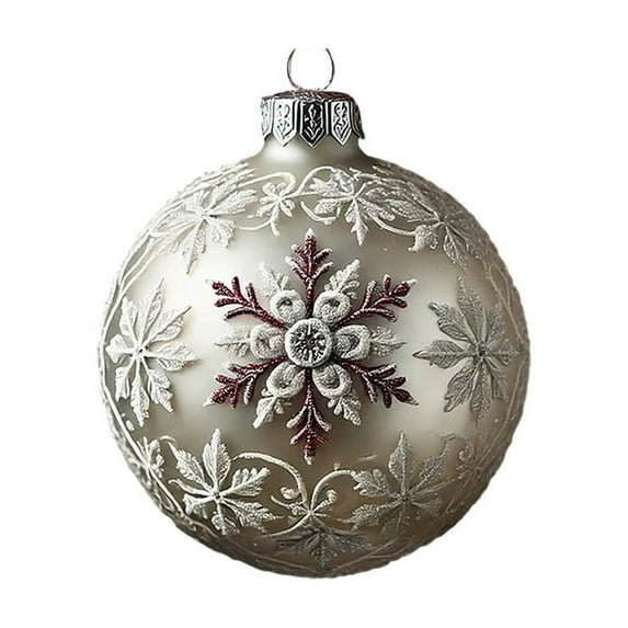Christmas 2D Flat Acrylic Pendant, Holiday Ball Decoration for ...
