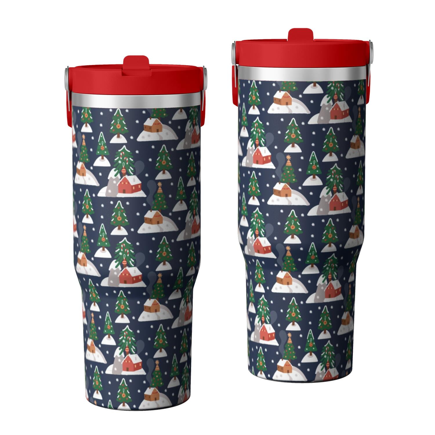 Christmas 30oz Handheld Travel Tumbler with Handle – Double Wall ...