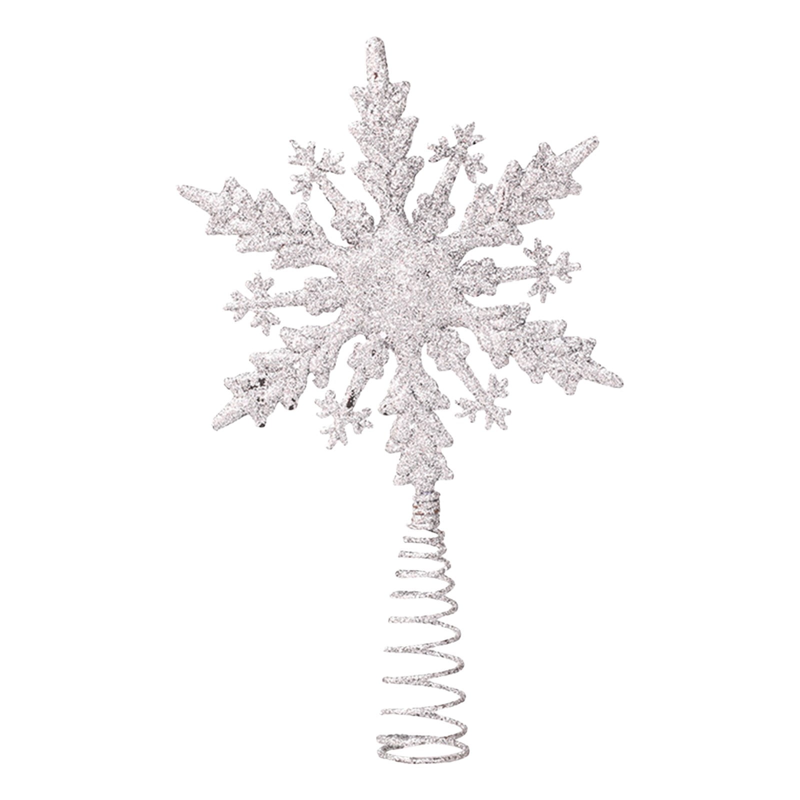 Christmas 3D Glitter Star Treetop Decor, Ongmies Glitter Snowflake ...