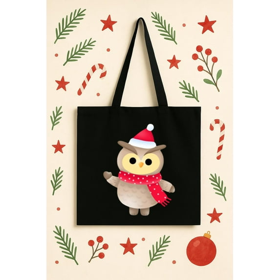 Christmas 4 Simple Modern Tote Bag Holiday Design Minimalist Festive ...