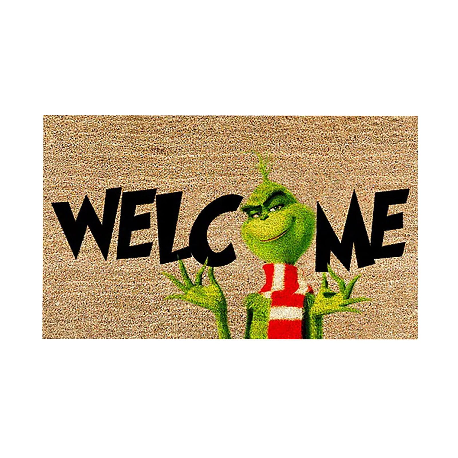 Christmas 40x60 CM Grinch Door Mat with Cartoon Character Print and ...