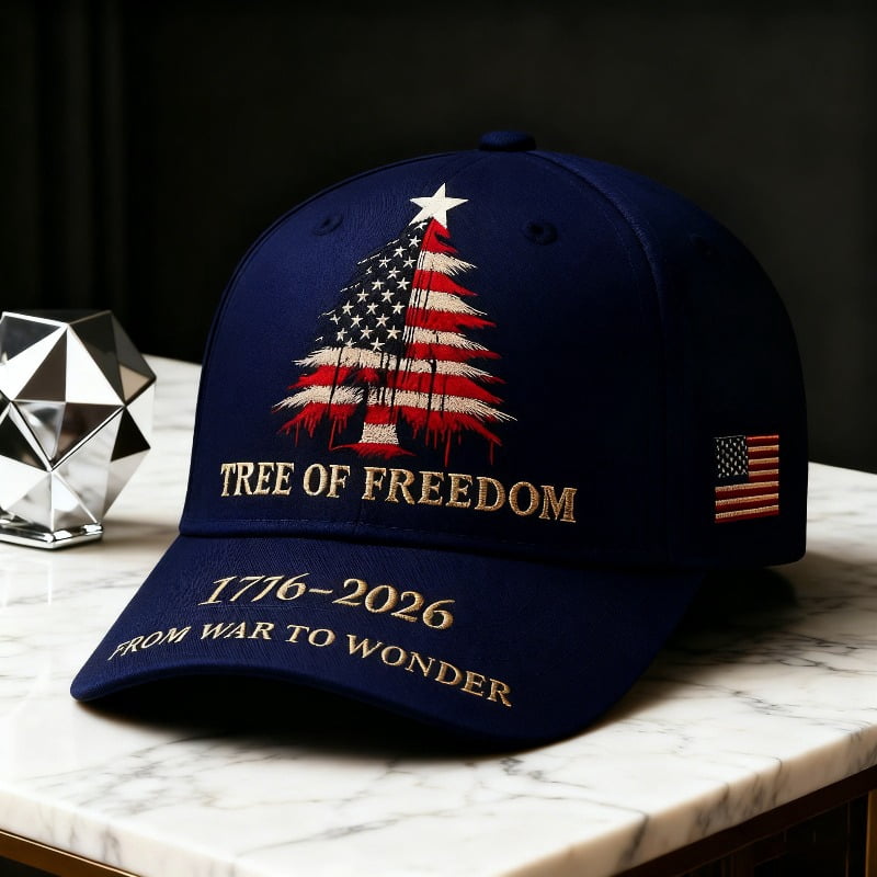 Christmas 50 Stars Flag Cap 1776-2026 USA 250th Patriotic Eagle Emblem ...
