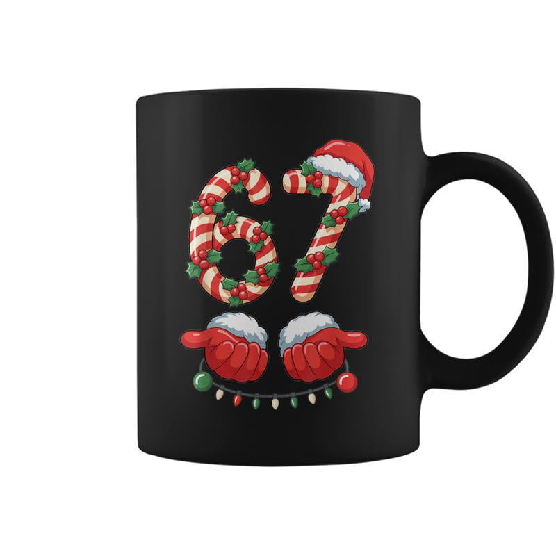 Christmas 6 7 Meme Pajamas Holiday Gen Alpha Slang Coffee Mug - Walmart.com