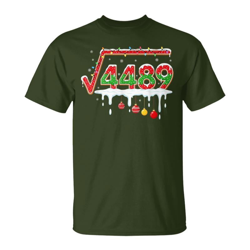 Christmas 67 Meme Square Root 4489 Slang Math Teacher TShirt - Walmart.com