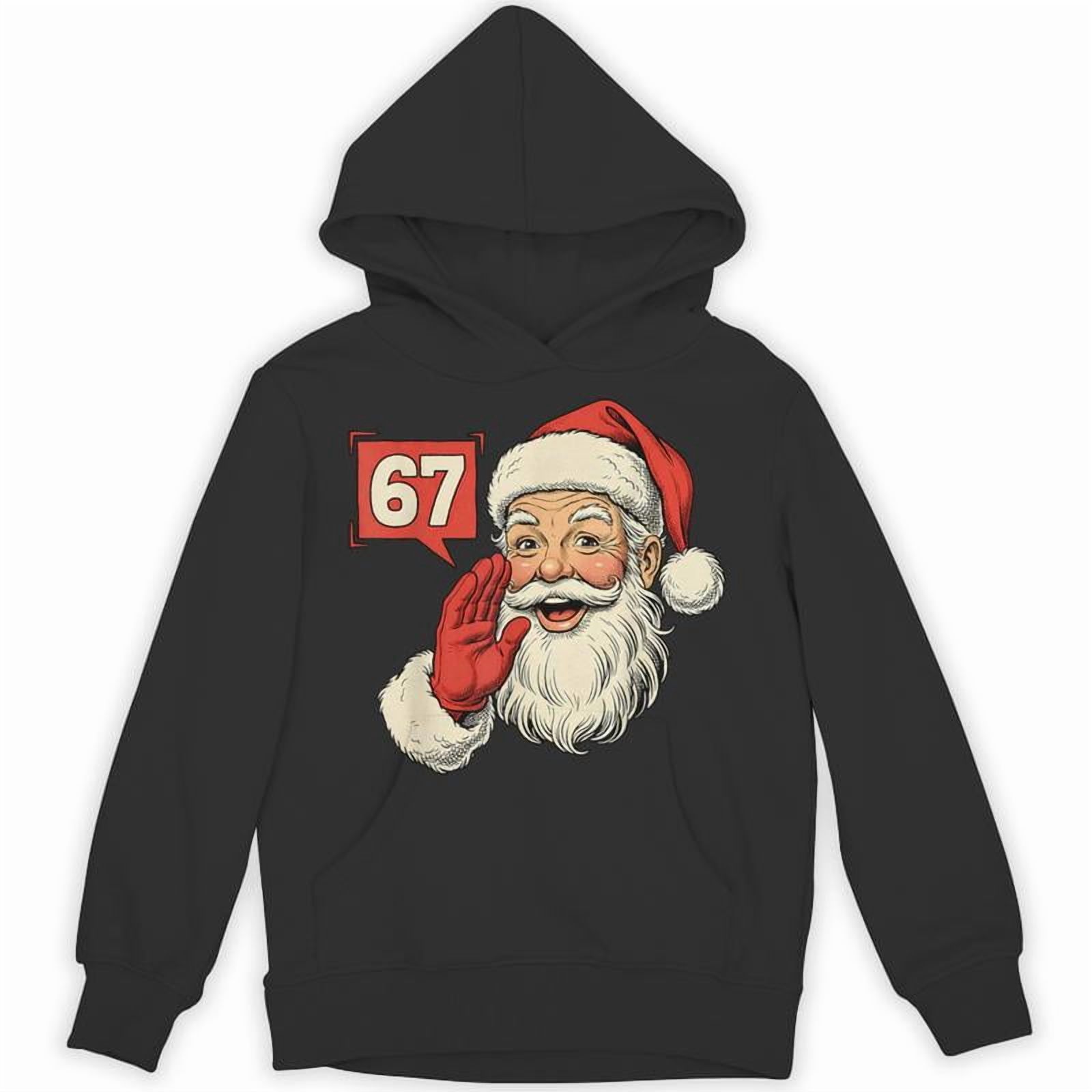 Christmas 67 Six Seven Meme Funny Santa Claus Xmas Holiday Gen Z Slang ...
