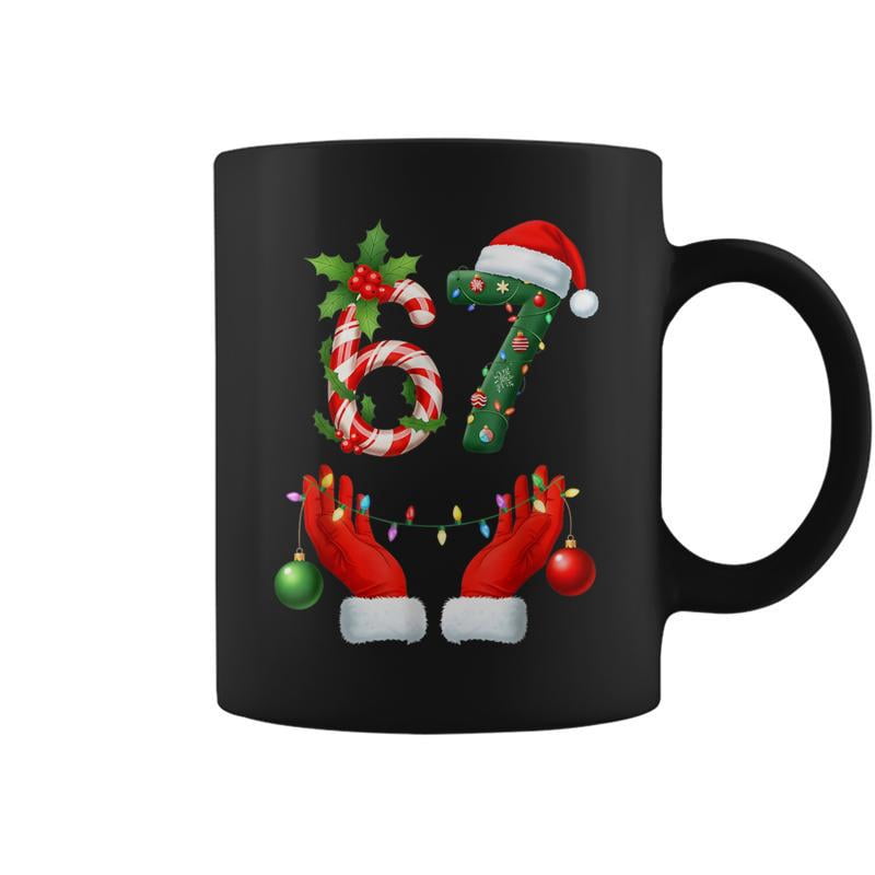 Christmas 67 Six Seven Meme Holiday Gen Alpha Slang Coffee Mugs ...