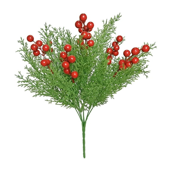 Christmas 7 Forks Simulation Bouquet Crosss Border Flannel Christmas ...