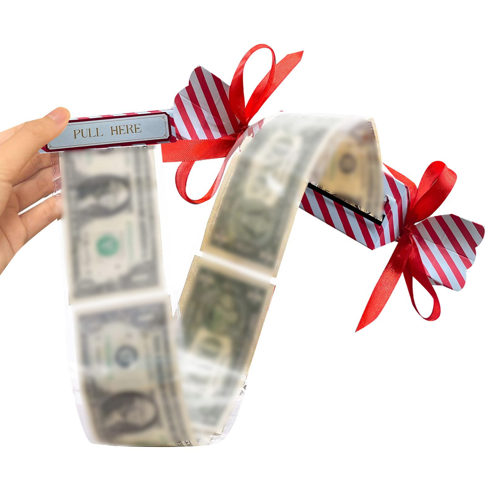 Christmas ATM And Bank Ziplock Bag Set Pull Out Clip With Bow Holiday ...