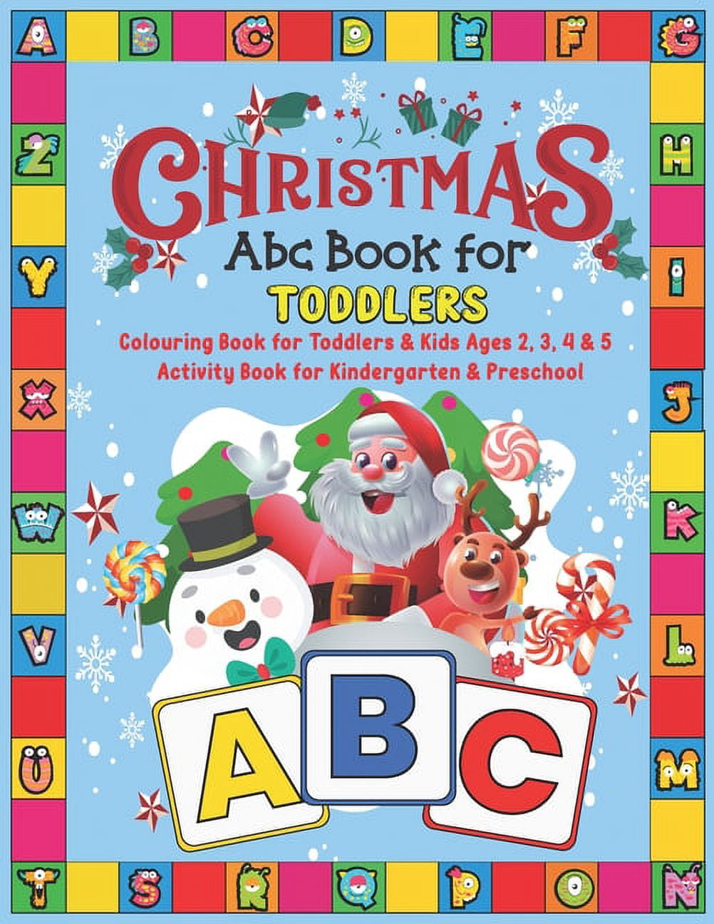 Christmas Abc Book for Toddlers: Colouring Book for Toddlers & Kids ...