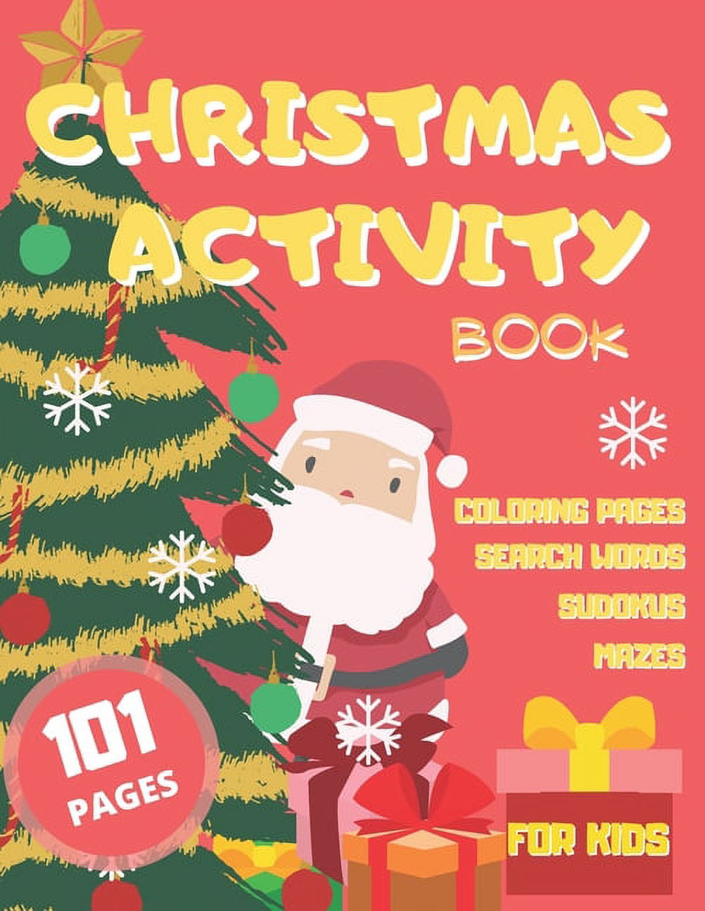 Christmas Activity Book: Coloring Pages with Search Words Sudokus and ...