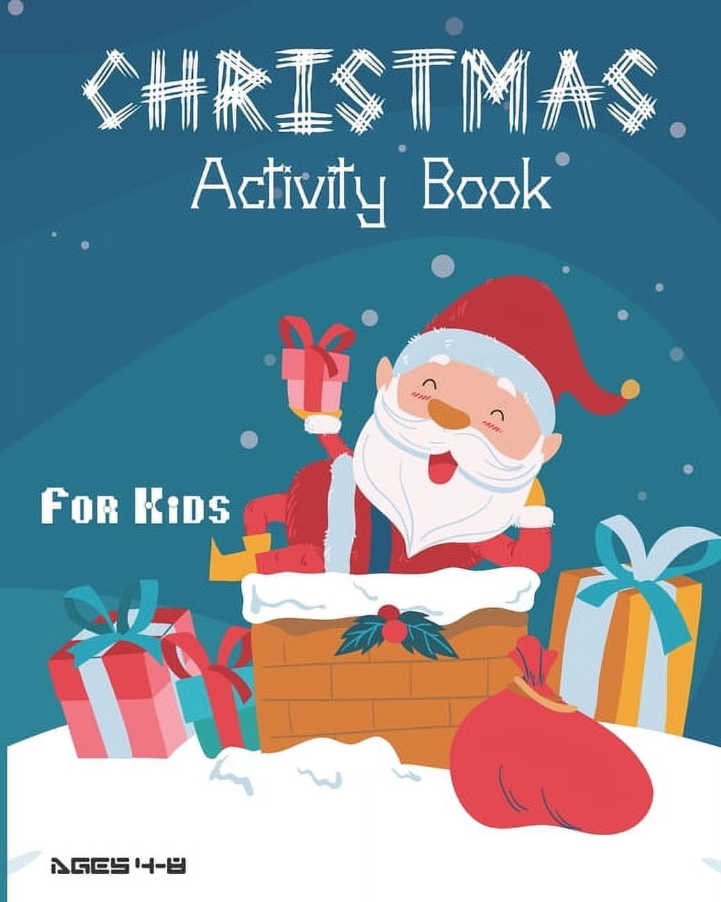 Christmas Activity Book For Kids Ages 4-8: Fun Christmas Activities For ...