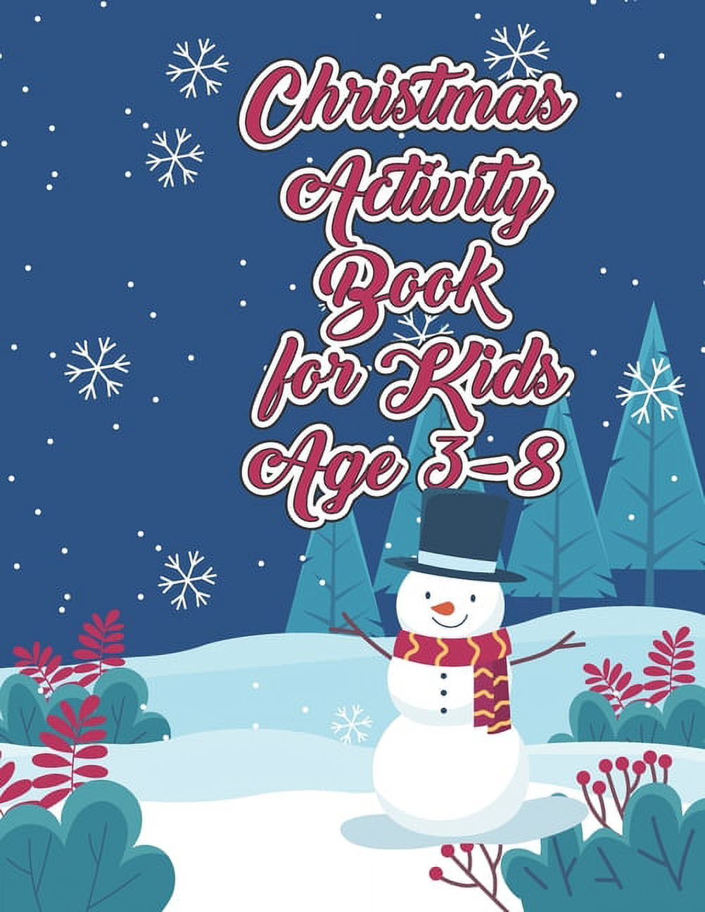 Christmas Activity Book for Kids Ages 3-8: Spelling Practice Learning ...