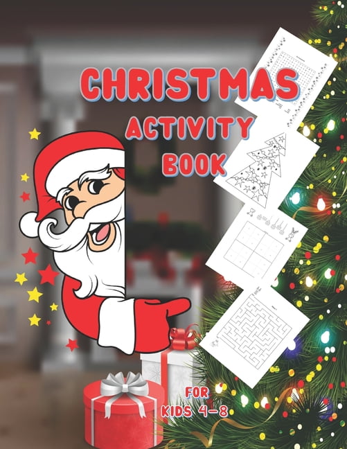 Christmas Activity Book for Kids Ages 4-8: Secret Santa Gifts for Kids ...