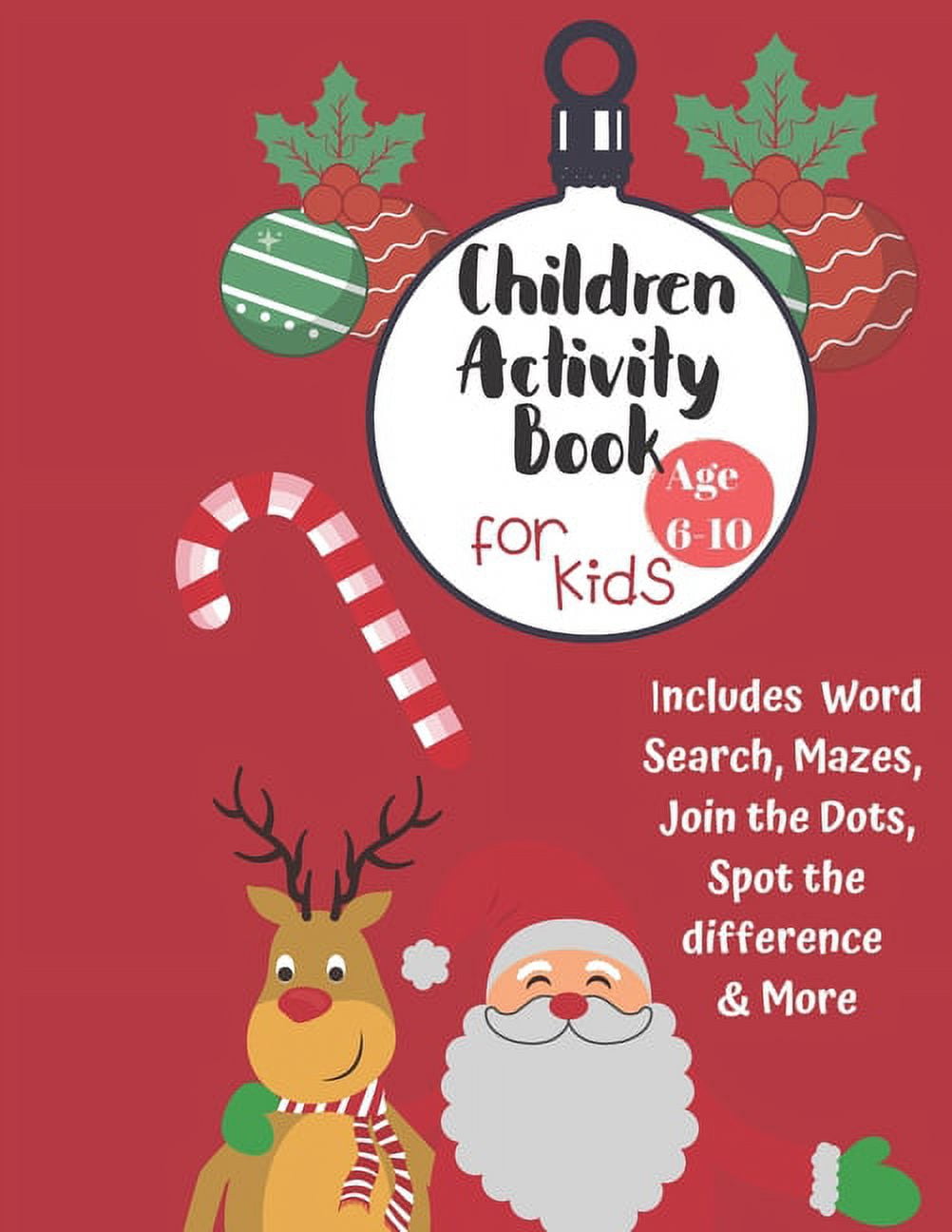Christmas Activity Book for Kids: Ages 6-10: A Creative Holiday ...