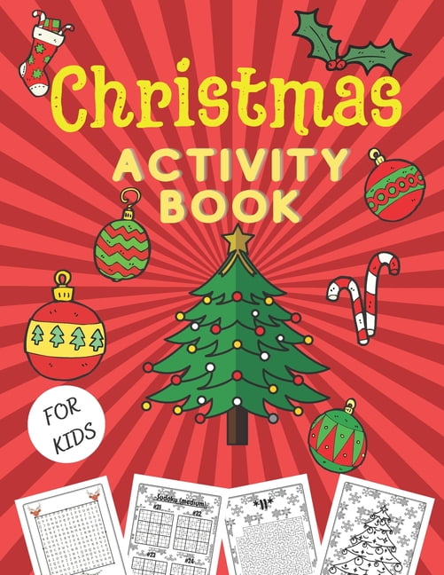 Christmas Activity Book for Kids: Mazes, Word Search, Christmas ...