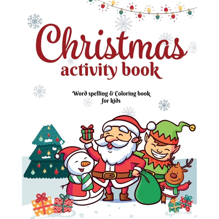 christmas word coloring pages