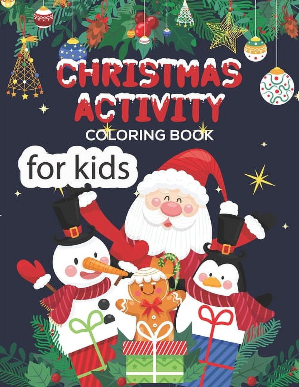 Christmas Activity Coloring Book For kids: Christmas coloring-word ...