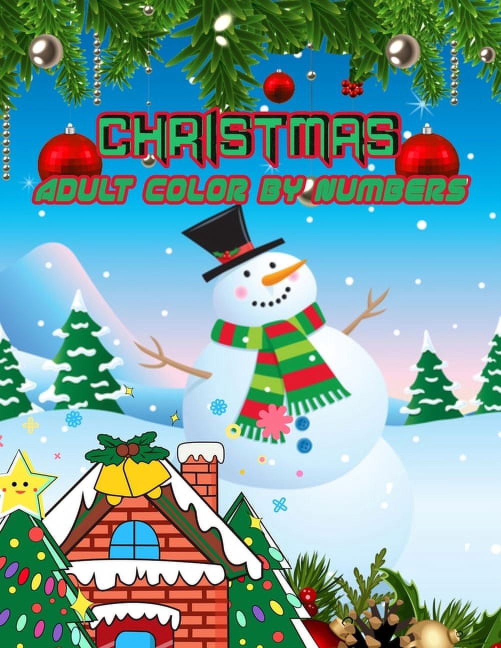 Christmas Adult Color By Numbers : a beautiful colouring book with ...
