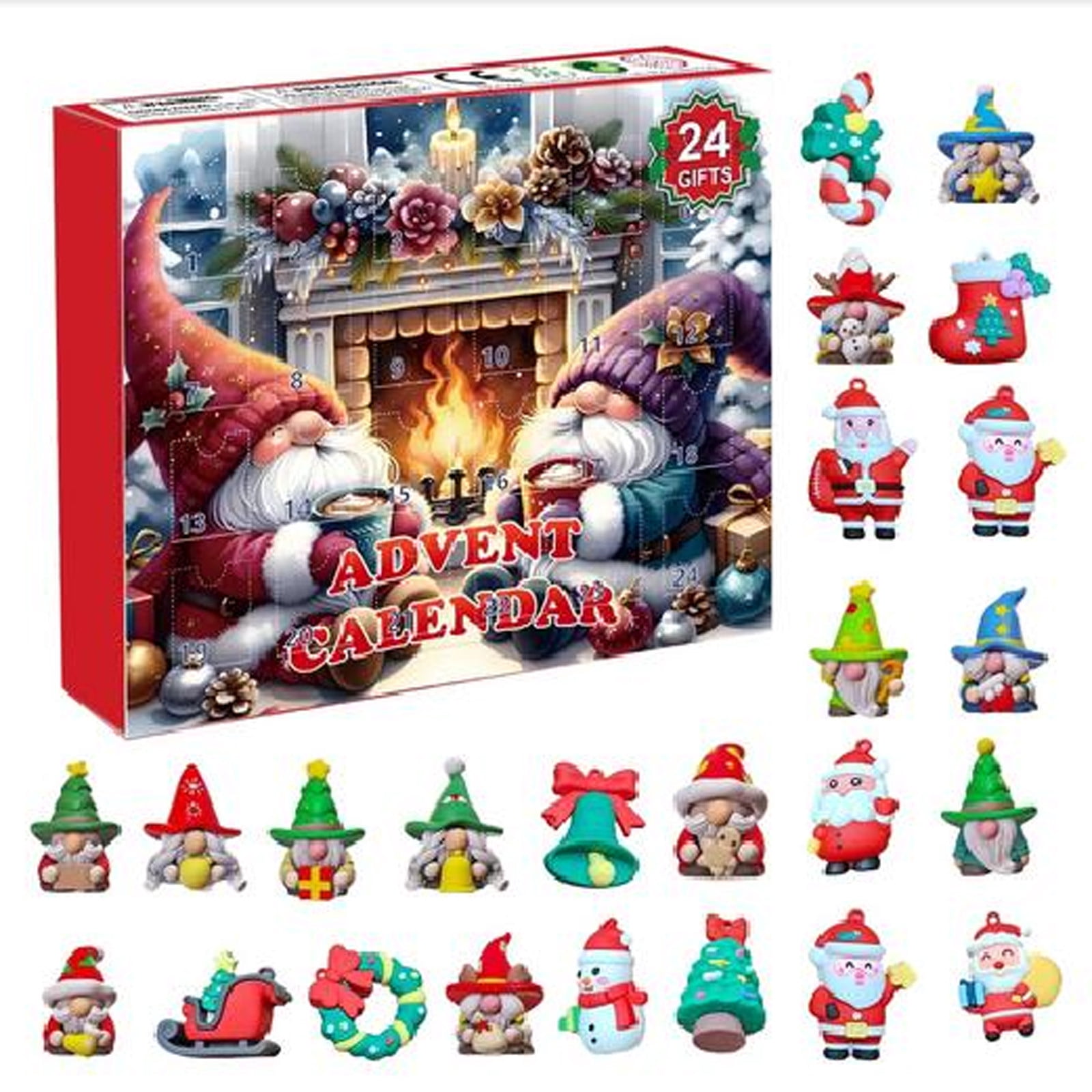 Christmas Advent Calendar 2024 24 Days Countdown Set Decoration ...