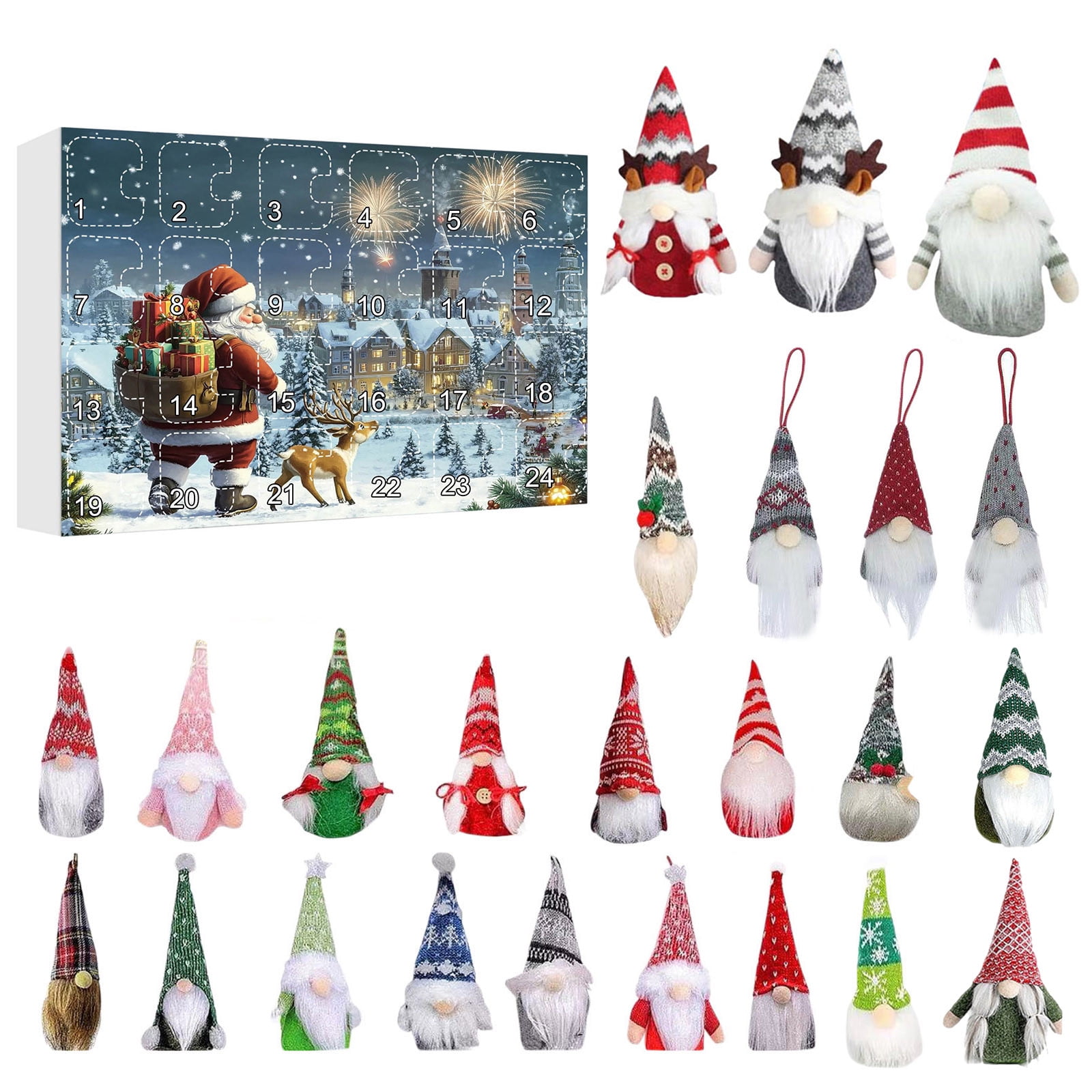 Christmas Advent Calendar 2024 - 24 Days Countdown Set with Collectible ...