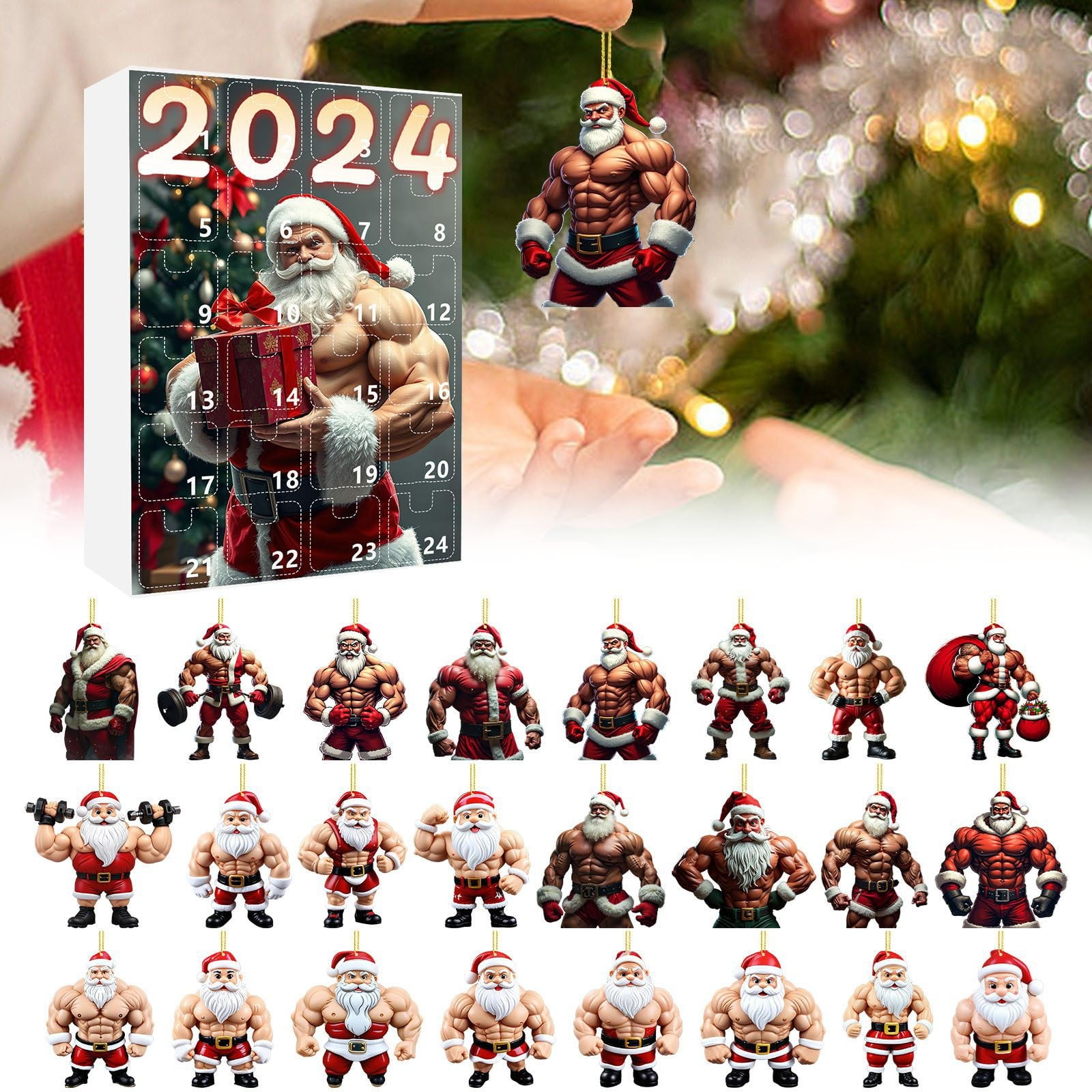 Christmas Advent Calendar 2024,Advent Calendar 2024,with 24 Funny ...