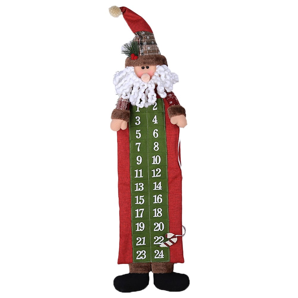 Christmas Advent Calendar 2024 Santa Claus Snowman Style Hanging ...