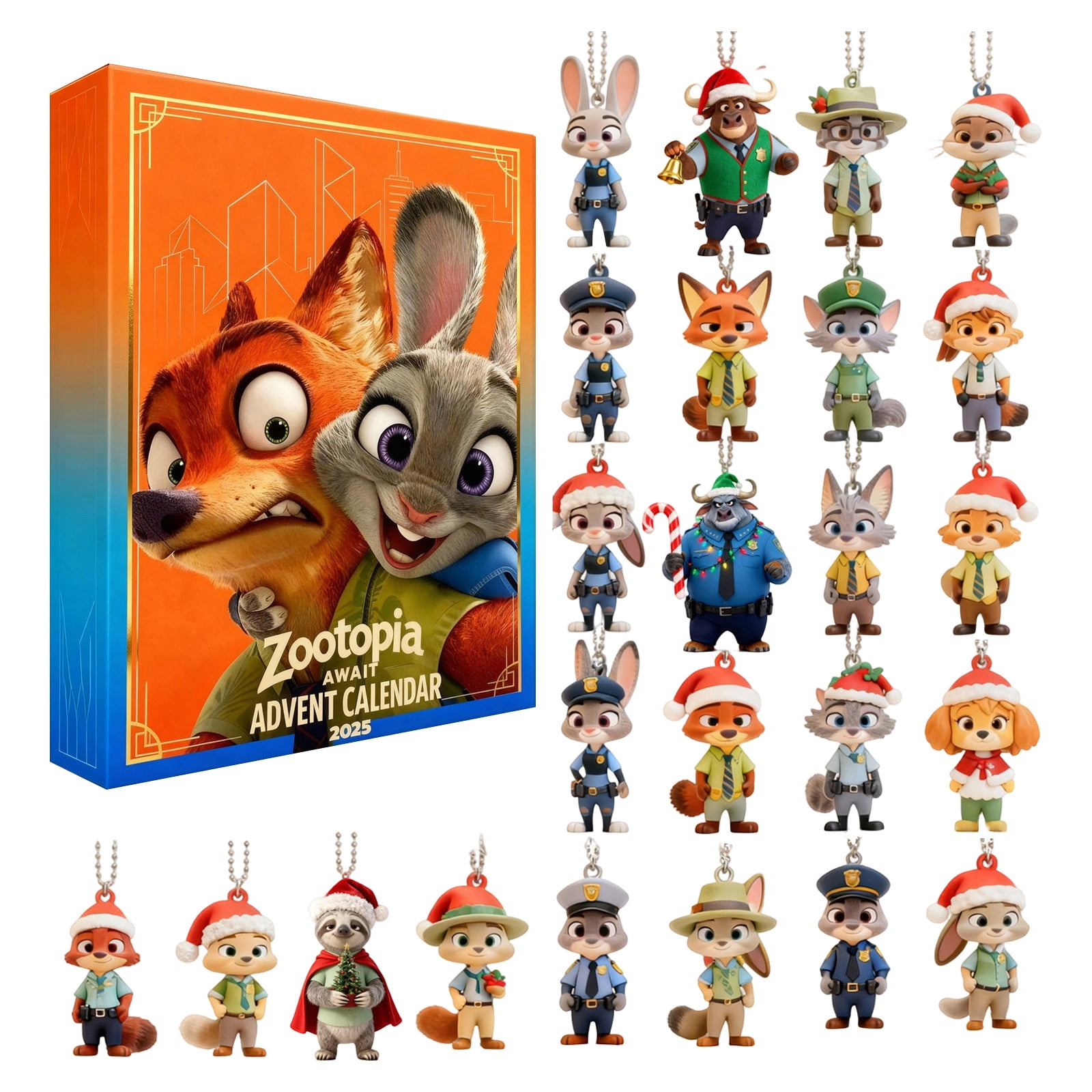 Christmas Advent Calendar 2025 10.24 Inch Kids Gift Idea Movie 2D Flat ...