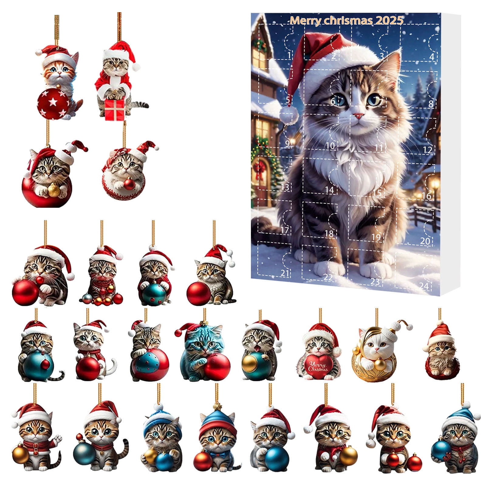 Christmas Advent Calendar 2025 Countdown Blind Box Set - 24 Days ...