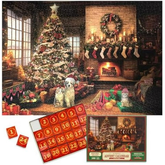 Christmas Advent Calendar 2025 Jigsaw with 1:1 Reference Poster ...