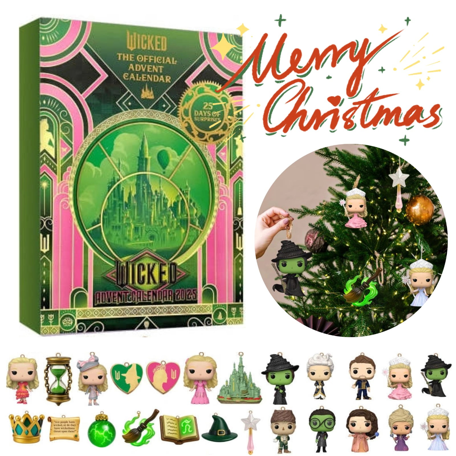 Christmas Advent Calendar, 2025 Wicked Advent Calendar - Christmas Tree ...