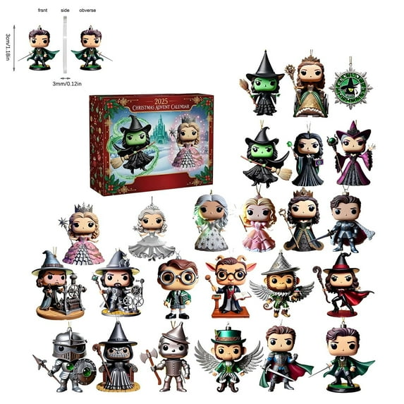Christmas Advent Calendar 2025 – Wicked Blind Box Christmas Decoration ...