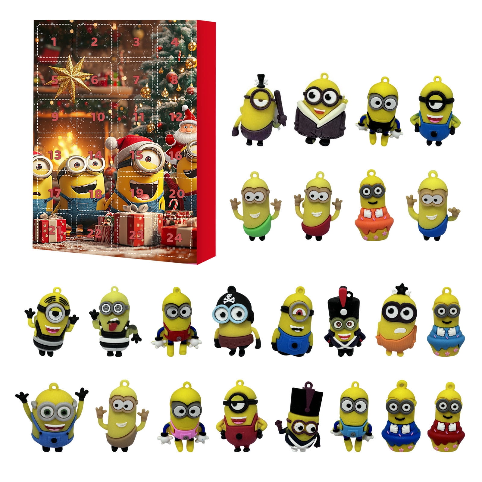 Christmas Advent Calendar 24 No Repeating Surprise Toys with Cute ...
