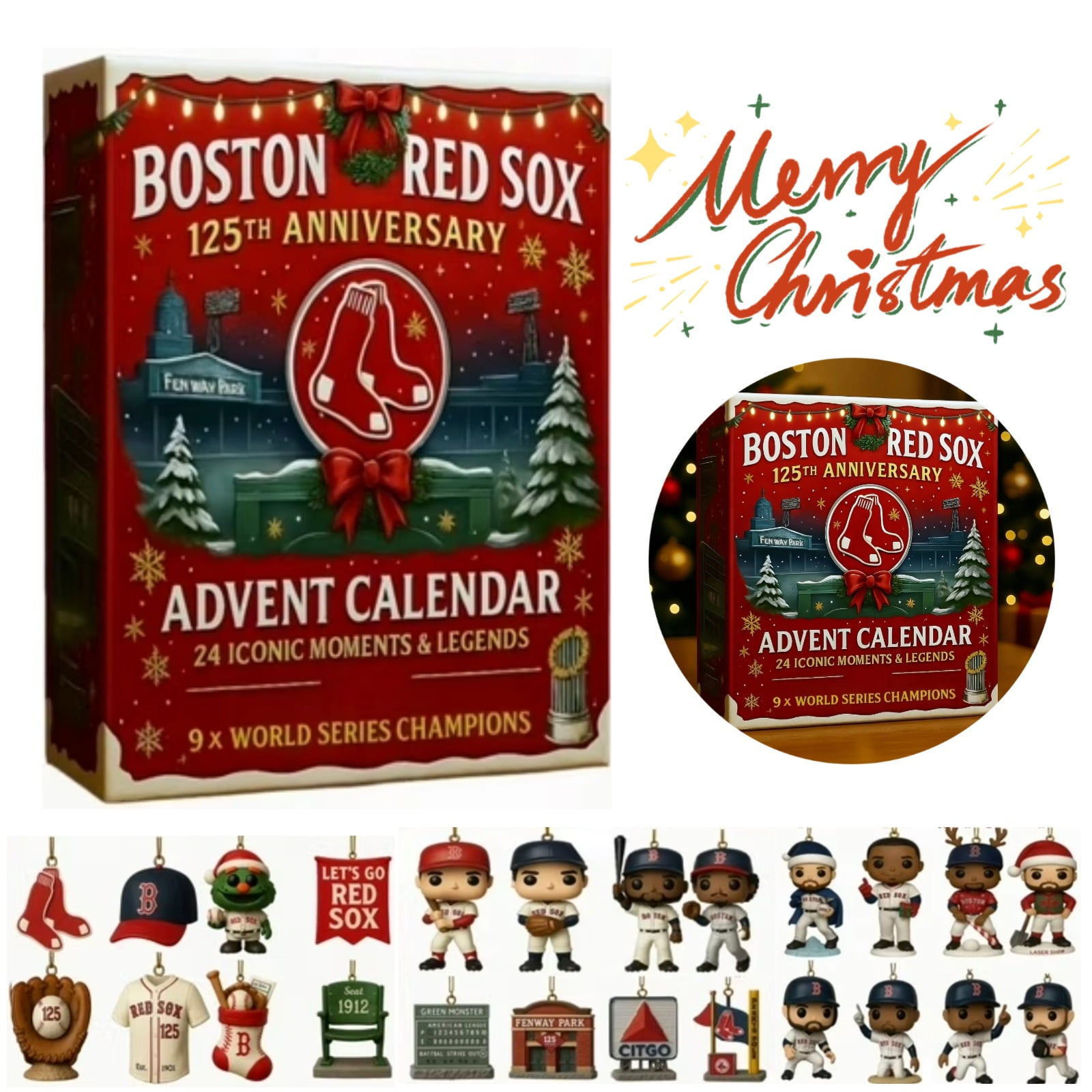 Christmas Advent Calendar, Baseball 125th Anniversary 2025 Advent ...
